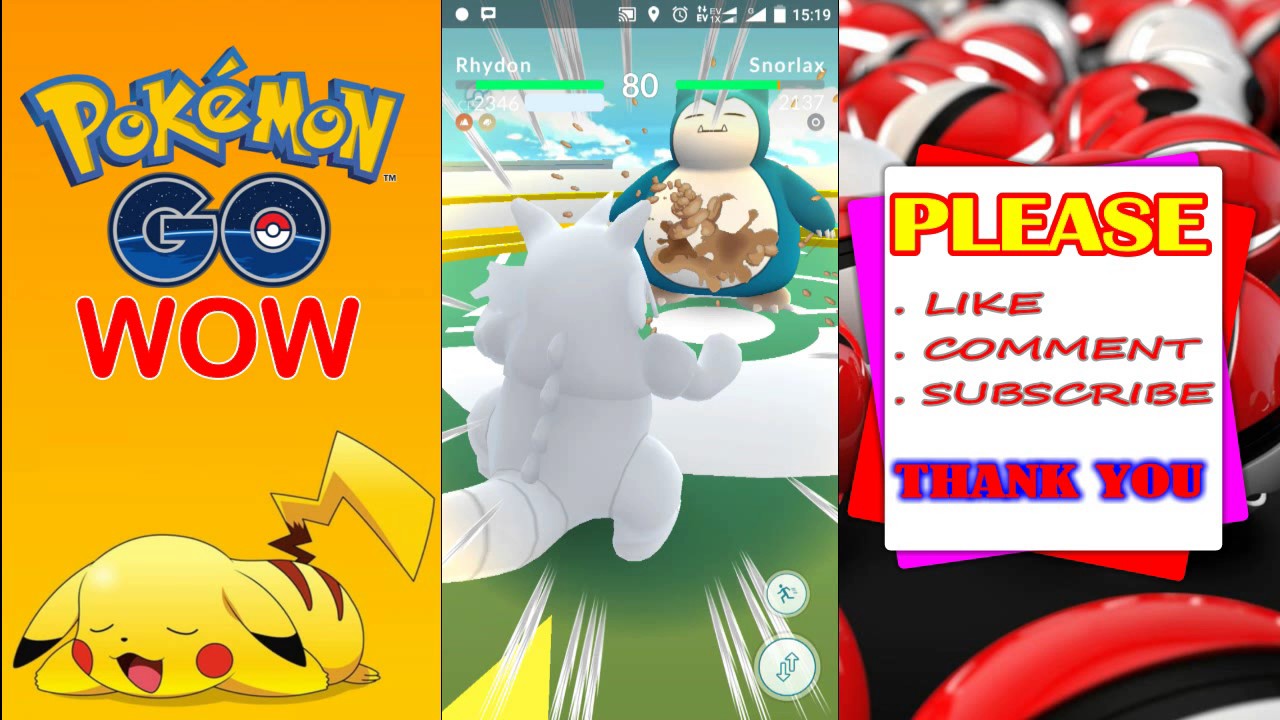 Pokemon Go GYM LEVEL 4 MACHAMP, NINETALES, RHYDON, SNORLAX & MORE - YouTube