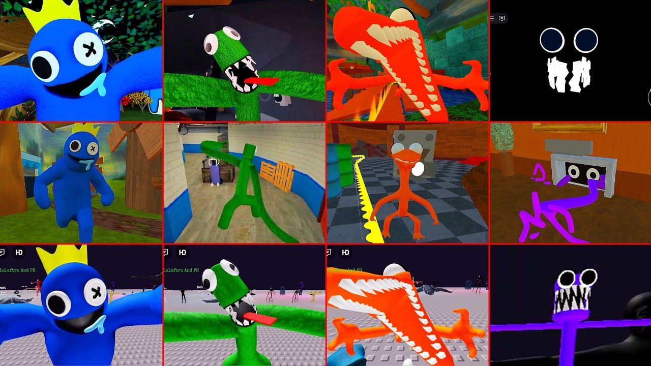 Rainbow friends color friends vs original vs fanmade jumpscares chapter ...