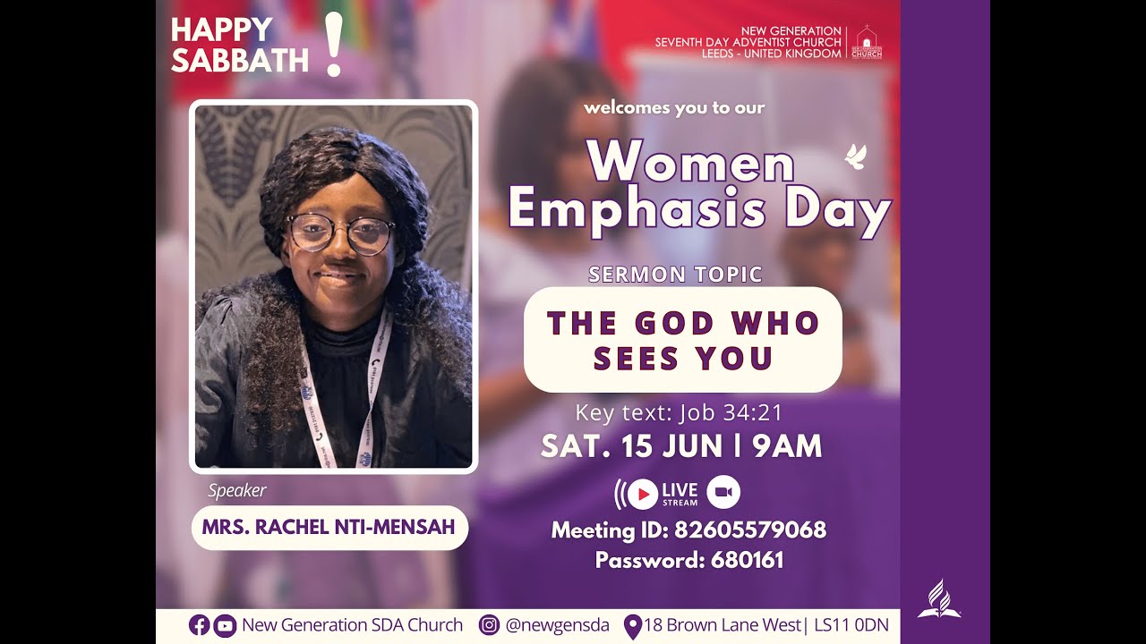 The God Who Sees You | MRS. Rachel Nti-Mensah | Divine Service - YouTube