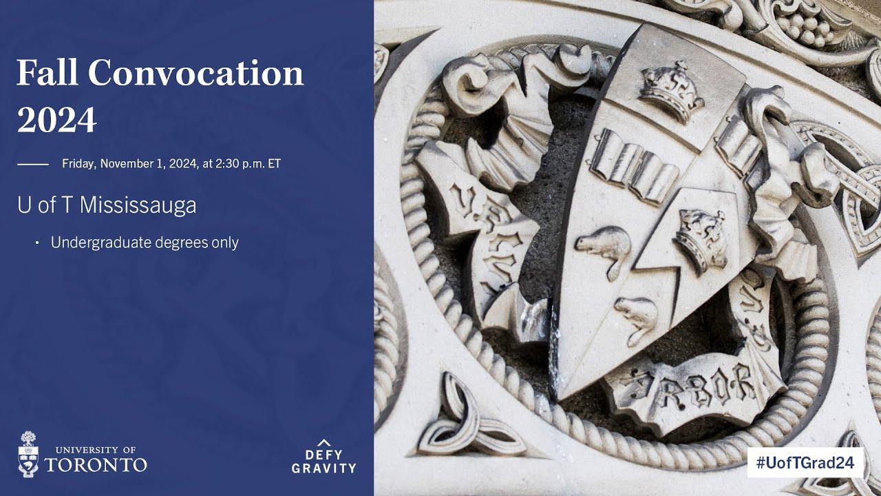 U of T Mississauga Fall 2024 Convocation - YouTube