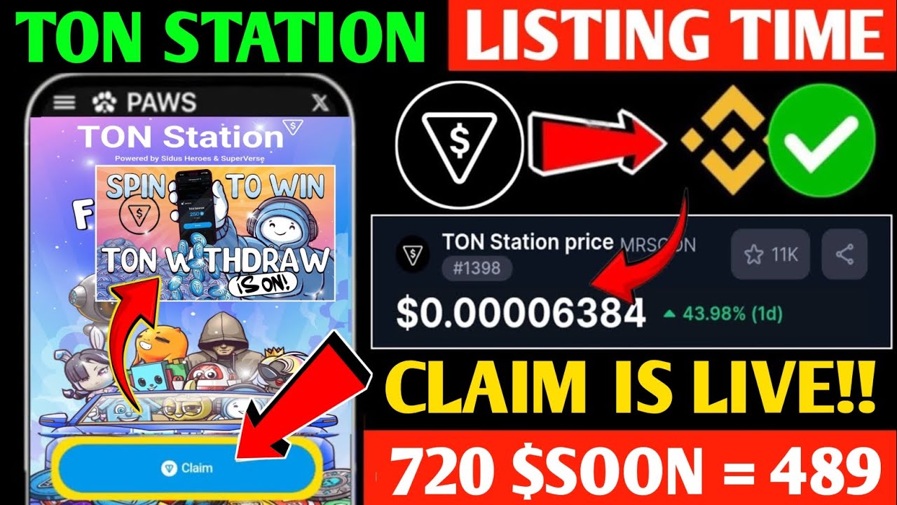 Ton Station Session 2 Airdrop Listing Date | Ton Station Airdrop New ...
