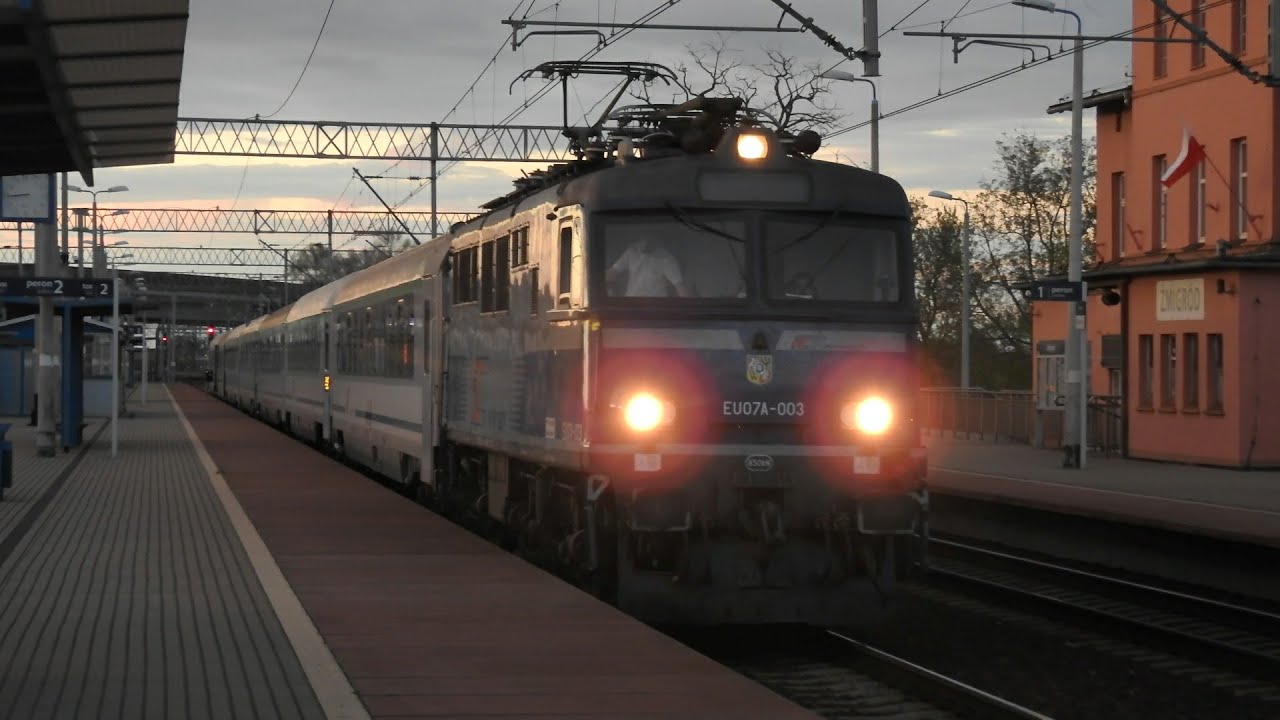 EU07A-003 z IC 5604/5 Mieszko do Wrocławia Głównego + podsył wagonu ...