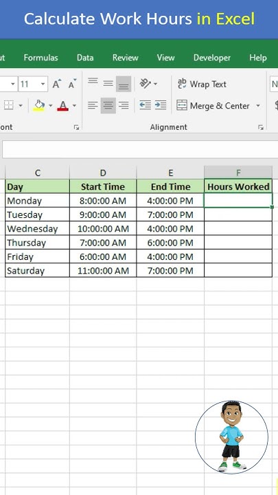 Excel Interview Question Calculate Work Hours in Excel #excel #exceltips #exceltutorial #msexcel ...