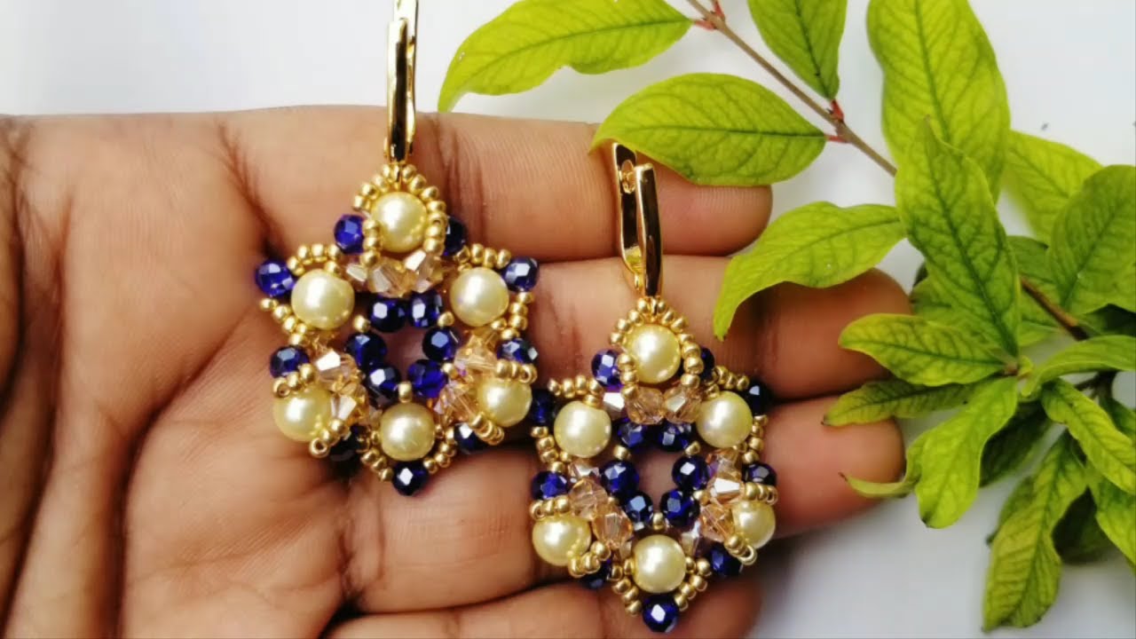 HANDMADE EARRINGS WITH BEADS AT HOME EASY HANDMADE EARRINGS MAKING ACCESORIES DESIGN handmade-earrings-with-beads-at-home-easy-handmade-earrings-making-accesories-design