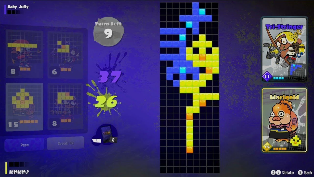 Splatoon 3 Tableturf Battle First 30 minutes (baby jelly, cool jelly ...