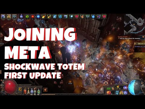 [POE 3.22] Trying out Shockwave Totem for the First Time Ever - YouTube