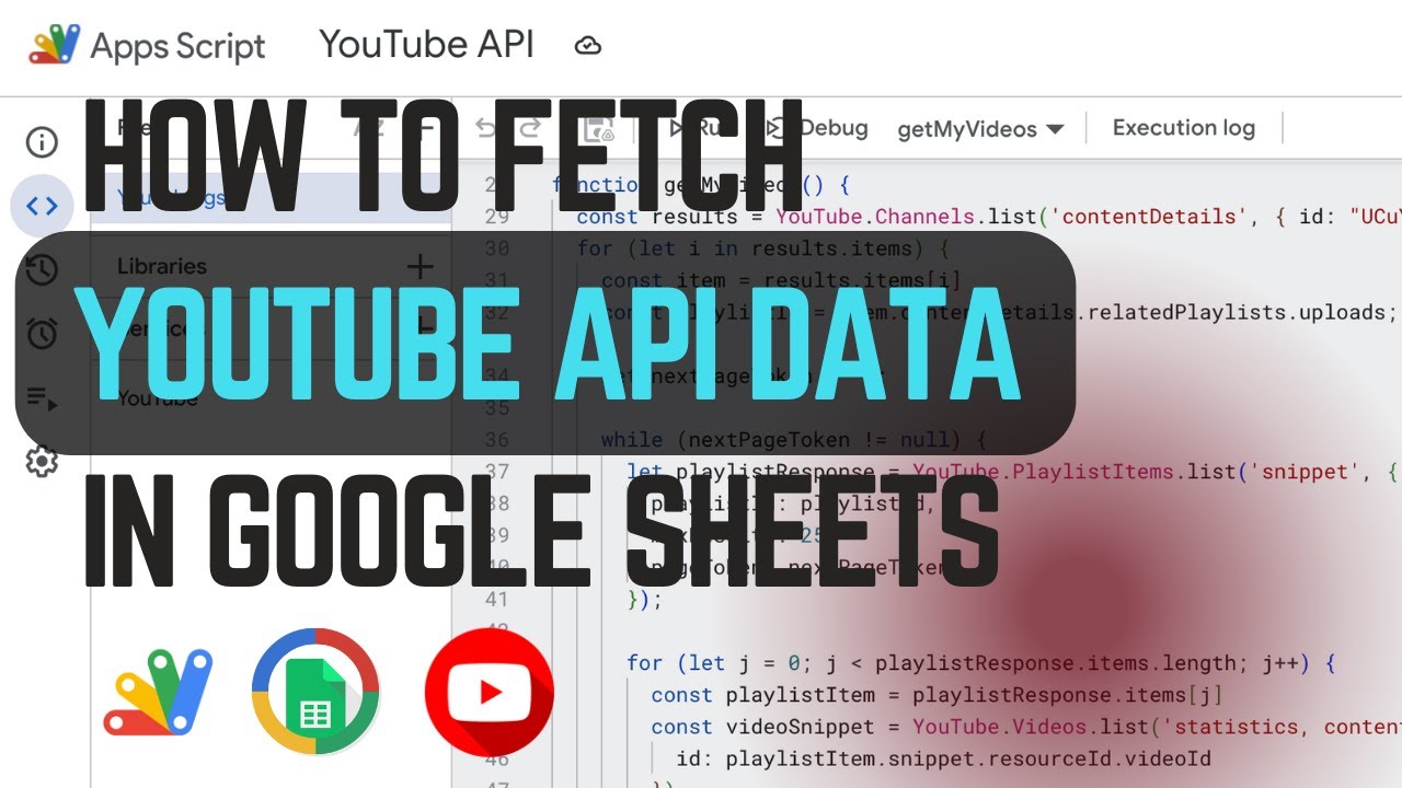 How To Get YouTube API Data in Google Sheets - YouTube