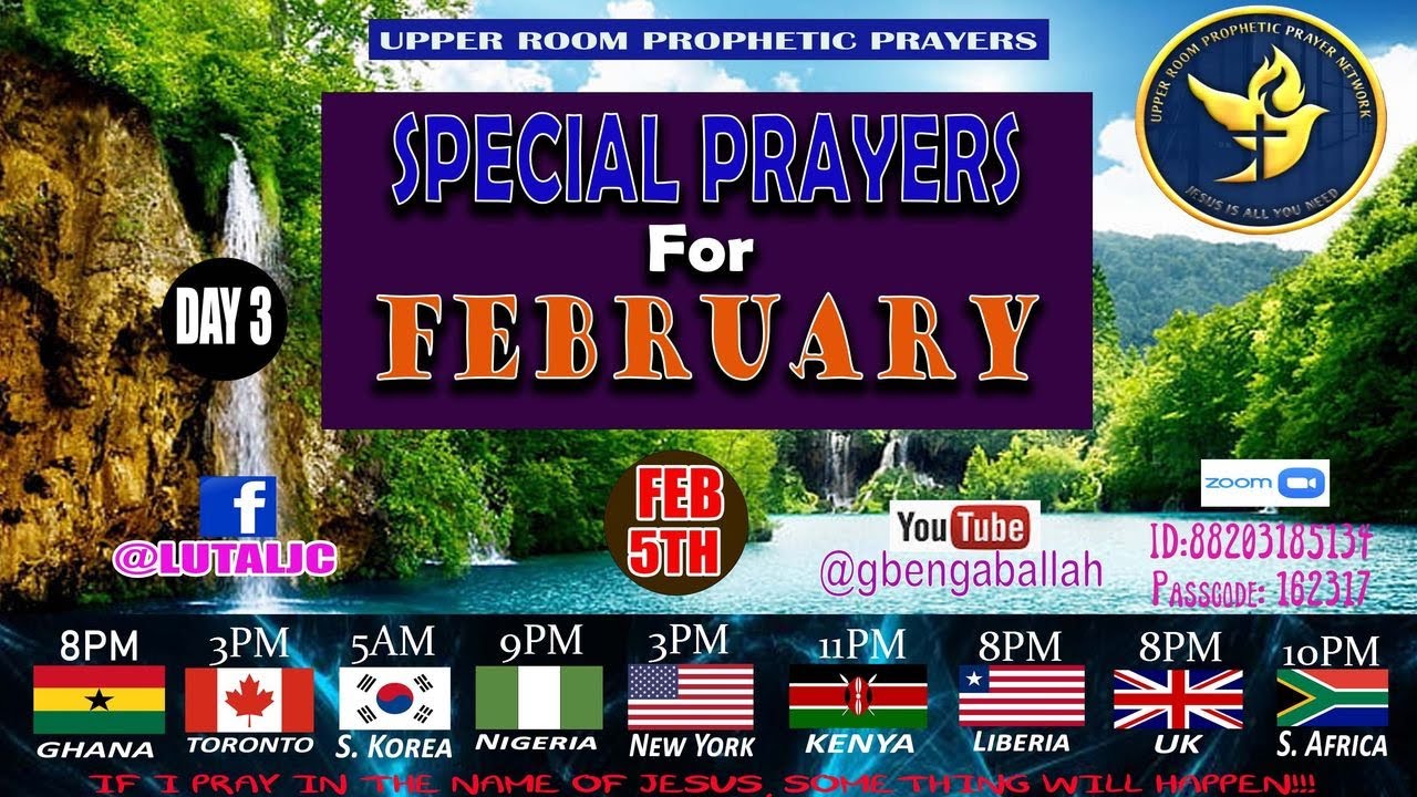 UPPER ROOM DAILY PROPHETIC PRAYERS - YouTube