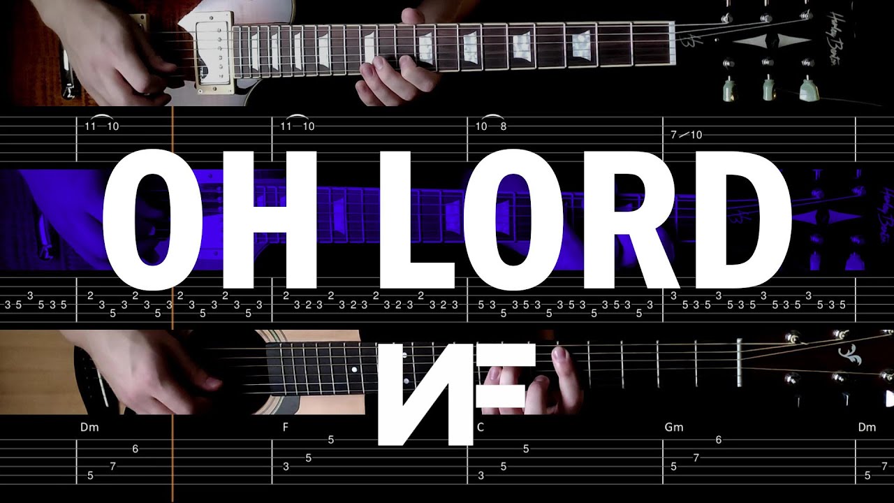 NF - Oh Lord | 3x TABS | Full Guitar Tutorial - YouTube