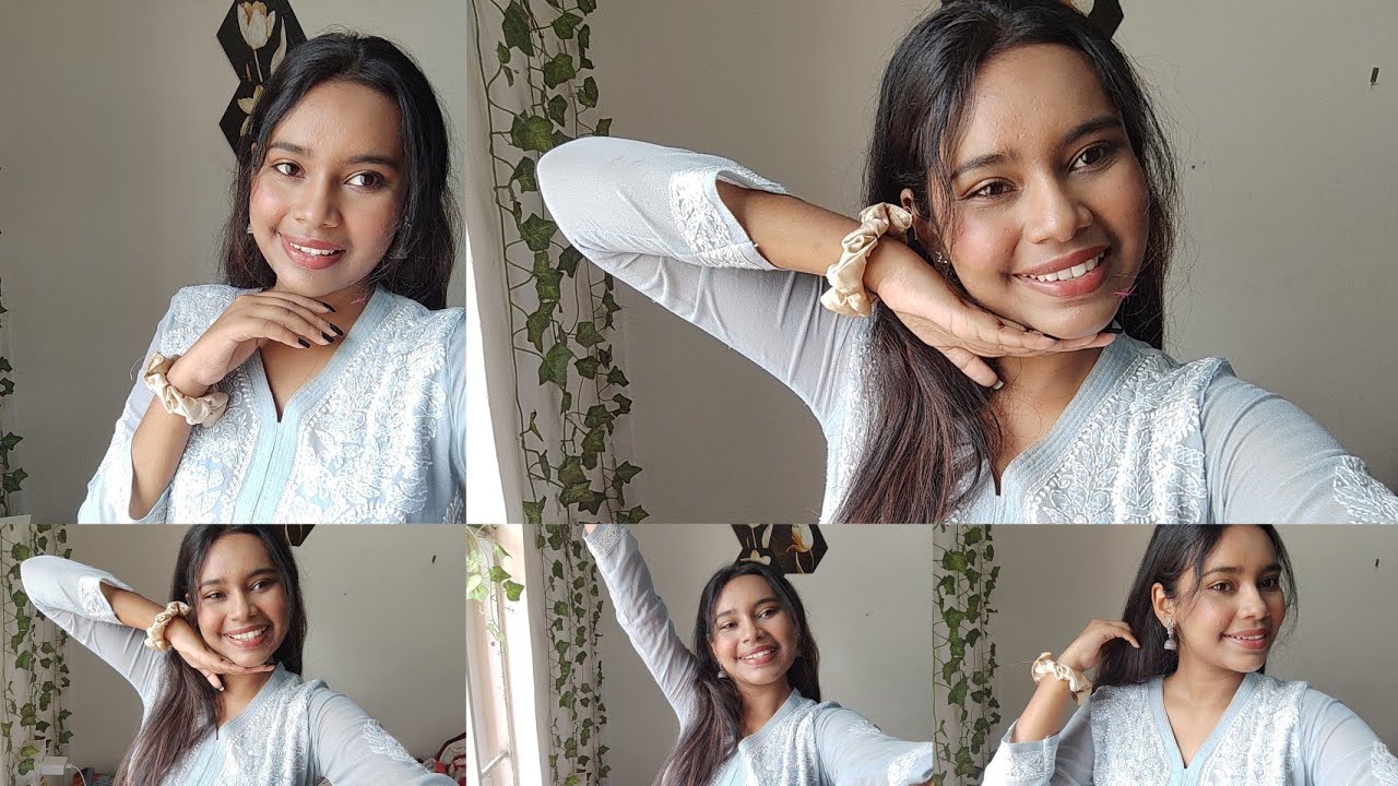 Durga puja special morning makeup look||soft glam look||Durga puja 2k22||Sreyashi Nath|| - YouTube