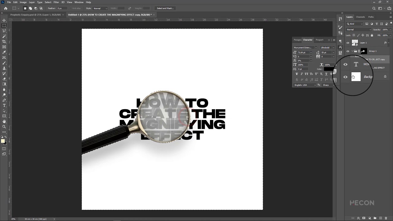 How To Create a Magnifying Effect - YouTube