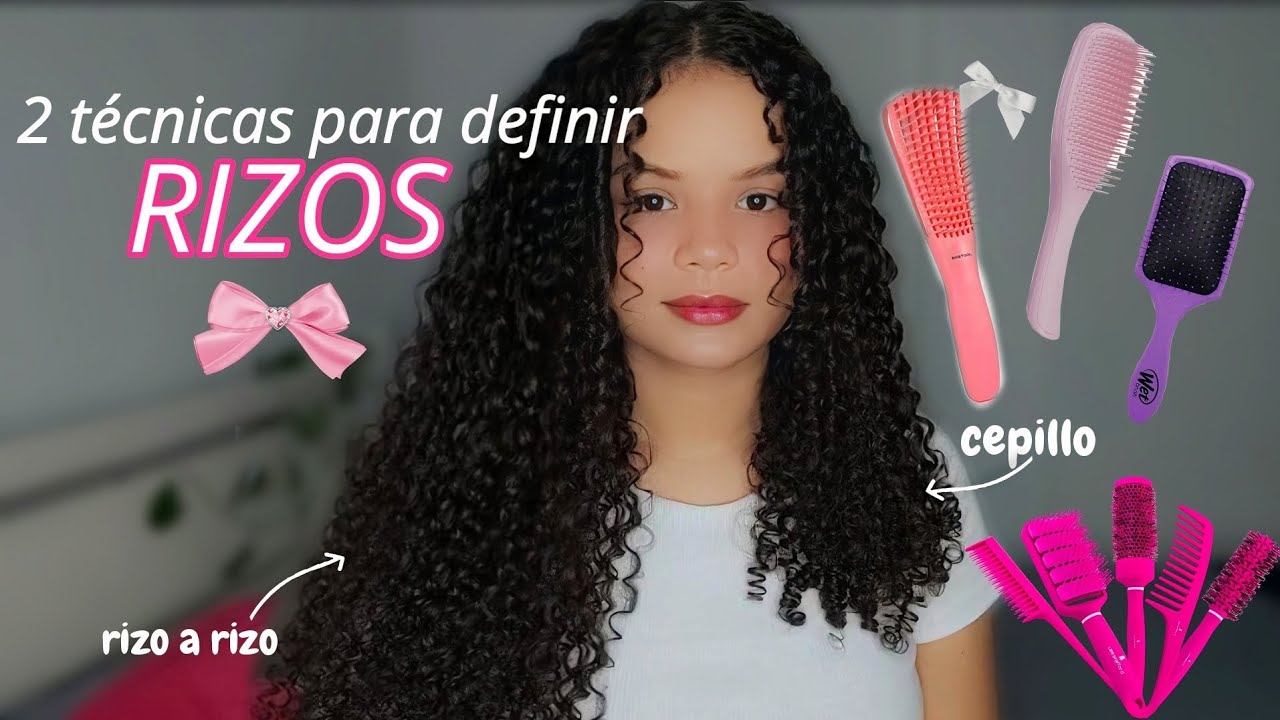 TÉCNICAS PARA DEFINIR LOS RIZOS ☁️ 🎀fáciles y rápidas | @Angieprz - YouTube