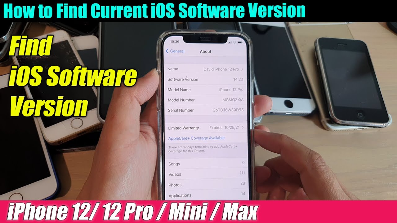 iPhone 12/12 Pro: How to Find Current iOS Software Version - YouTube