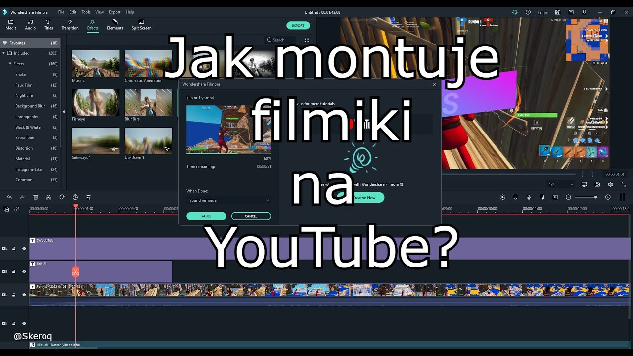 Jak Montuje FIlmiki na YouTube?😀 - YouTube