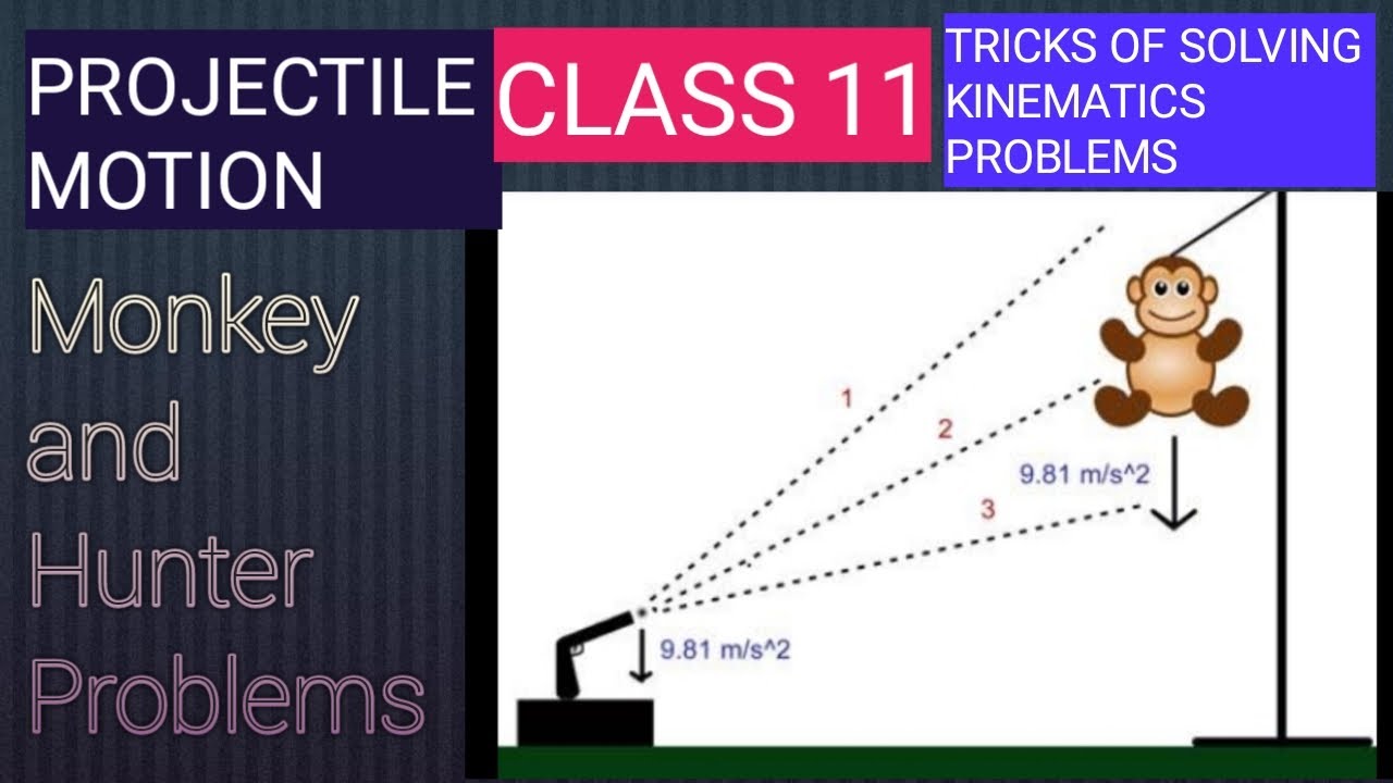 Monkey and hunter projectile motion ||CLASS 11 ||garg smart study ||By ...