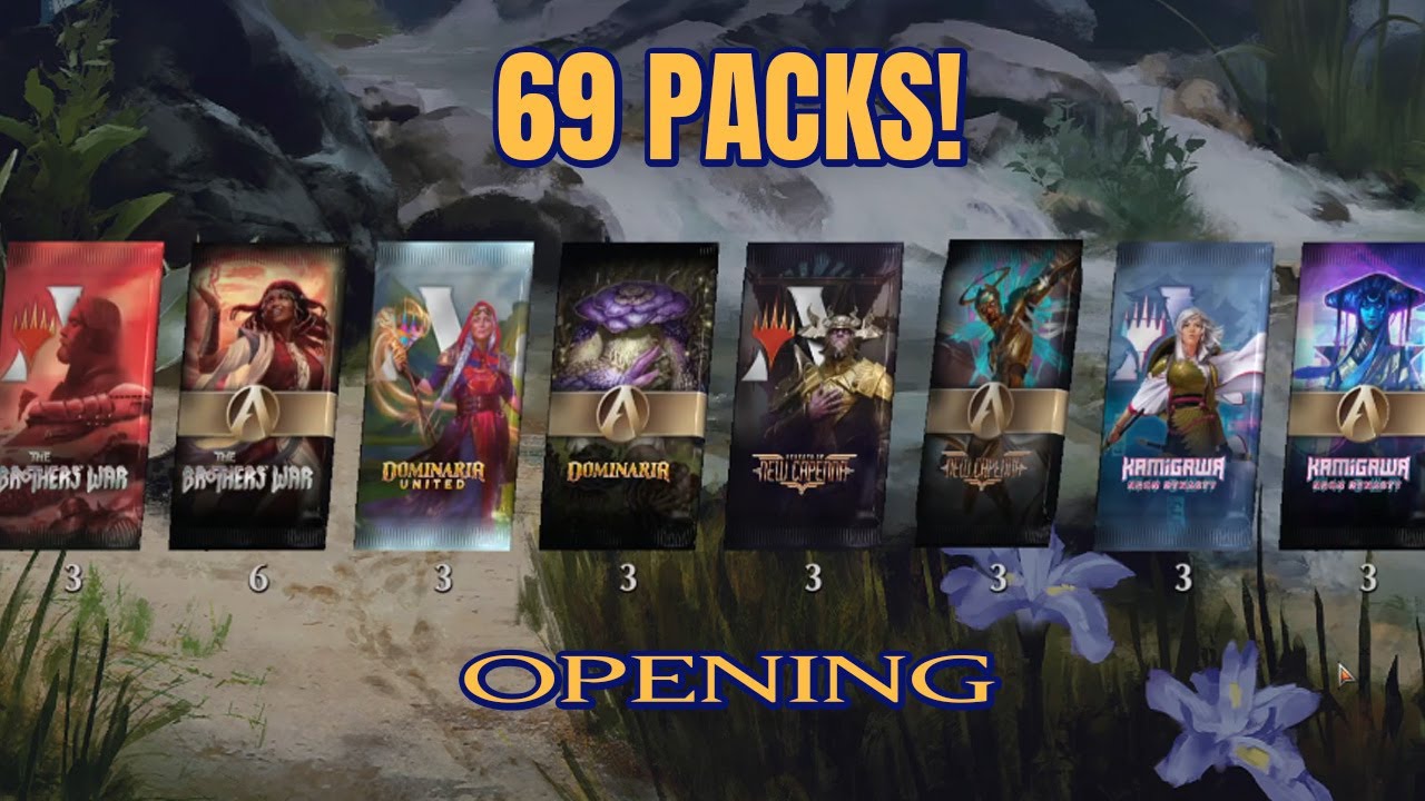 Magic the Gathering Arena MEGA Pack Opening 69 different Packs - YouTube