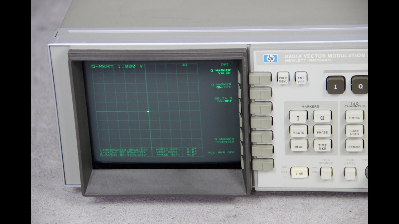 Agilent HP 8981A Vector Modulation Analyzer - YouTube