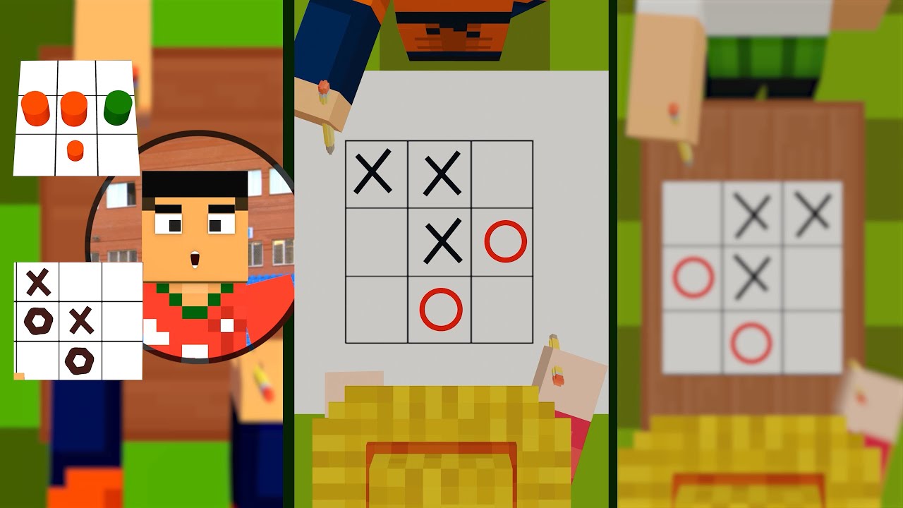 Caro XO ( tic tac toe ) 1,2,3,4,5 😁 #Shorts #luanphan - YouTube