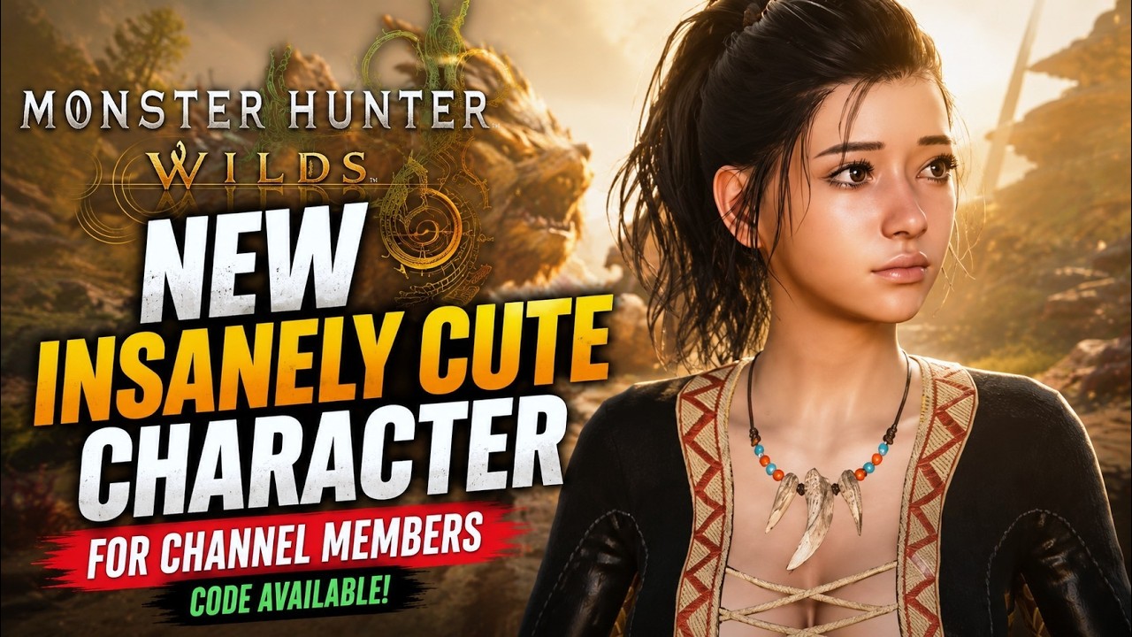 MHW new insanely cute character for channel members - code available ...