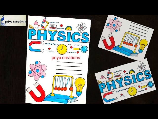 Physics Cover Page Designs Stunning Front Page Design Ideas For