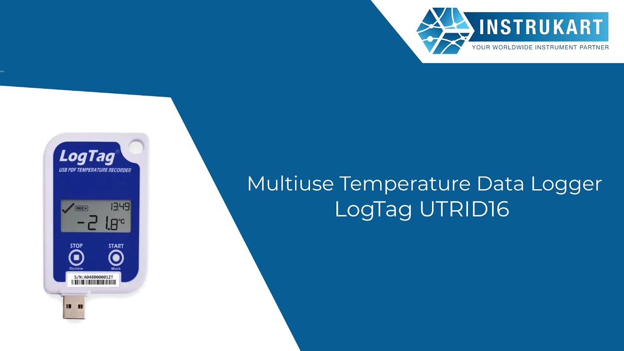 LogTag UTRID-16 | Multiuse datalogger | Instrukart - YouTube