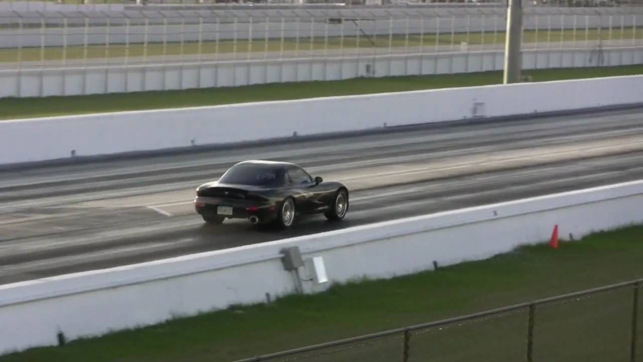 RX7 V8 drag racing - YouTube