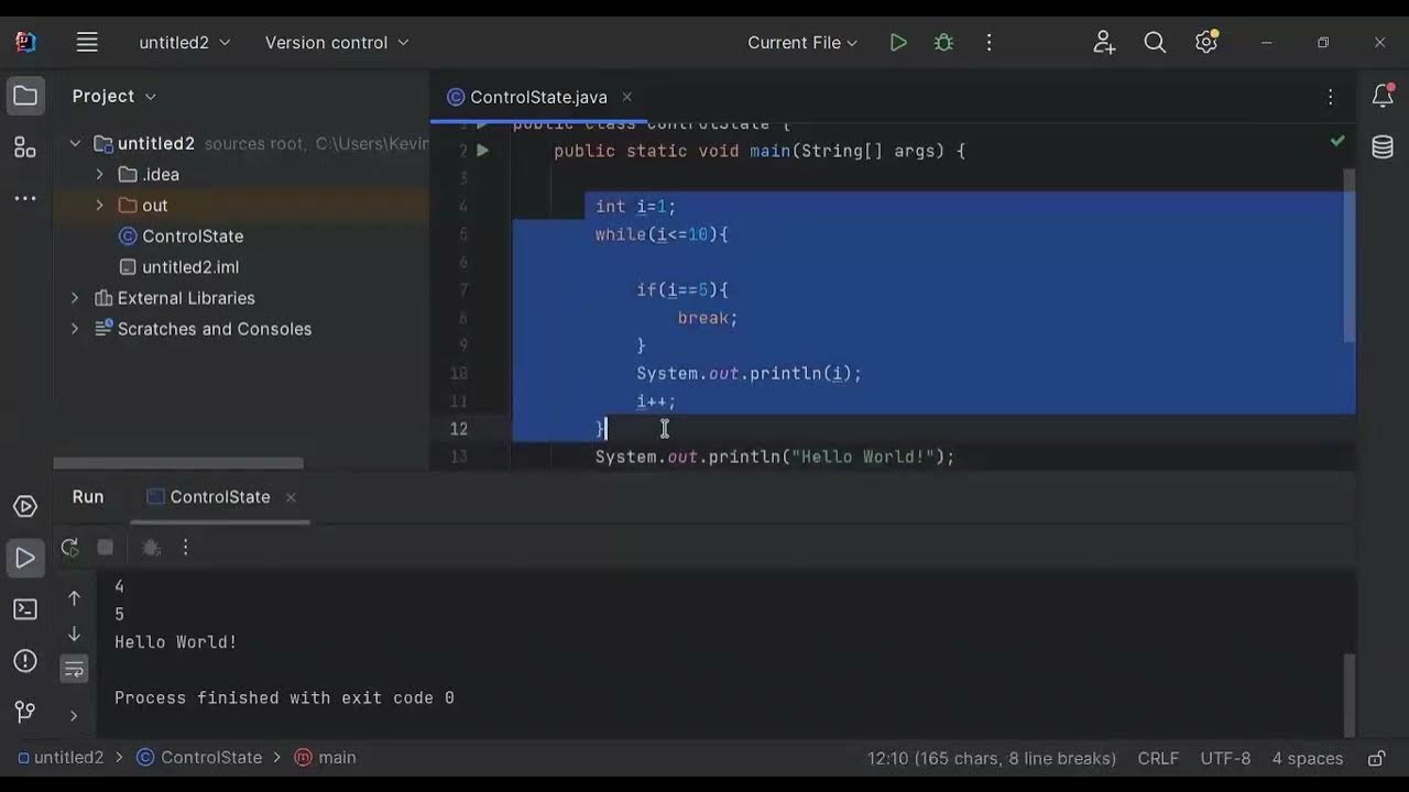 Java Break Continue Statement - YouTube