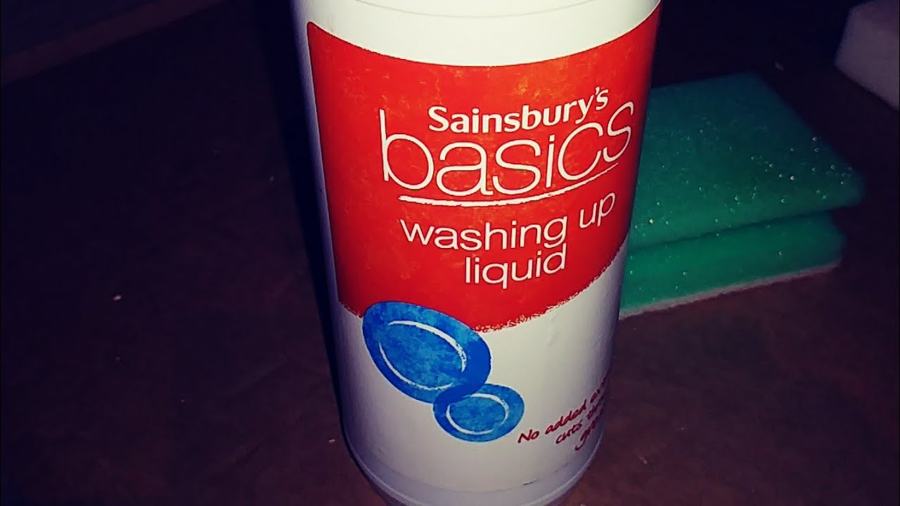 Sainsbury's basics washing up liquid sud test? - YouTube