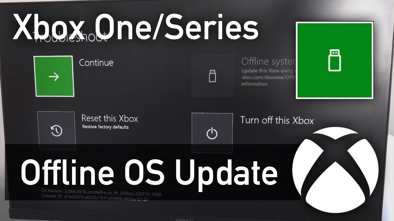 How To Update Xbox One Series X S OFFLINE 2022 YouTube
