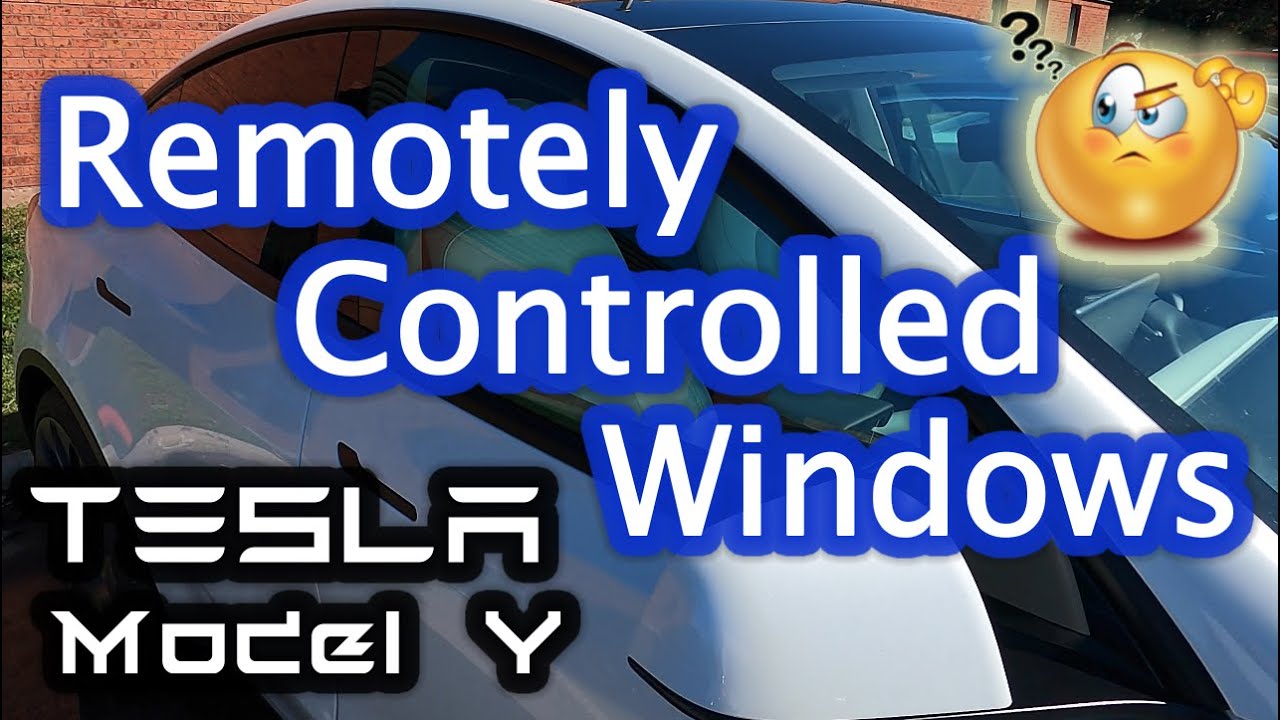 Remotely Controlled Windows in Tesla Model Y - YouTube