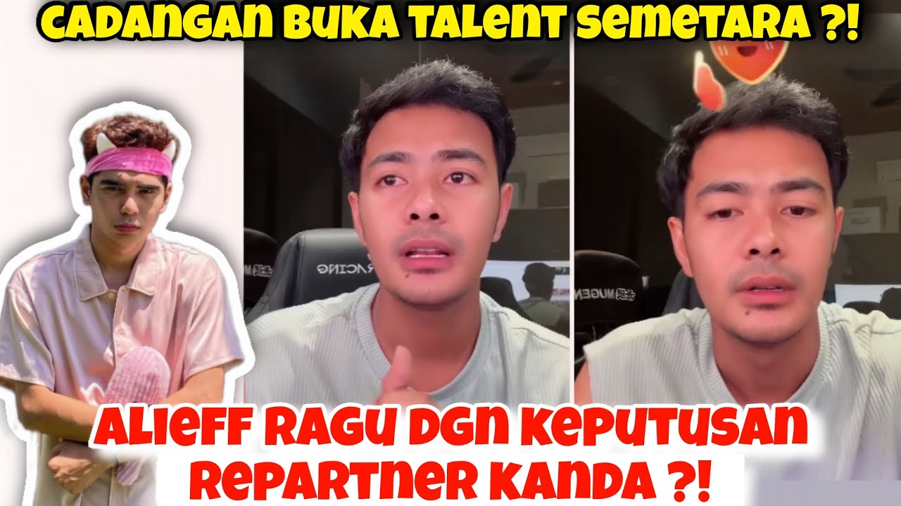 Alieff Cakap Pasal Pembubaran Ship Aiteam ?! Alieff Cadang Buka Talent ...