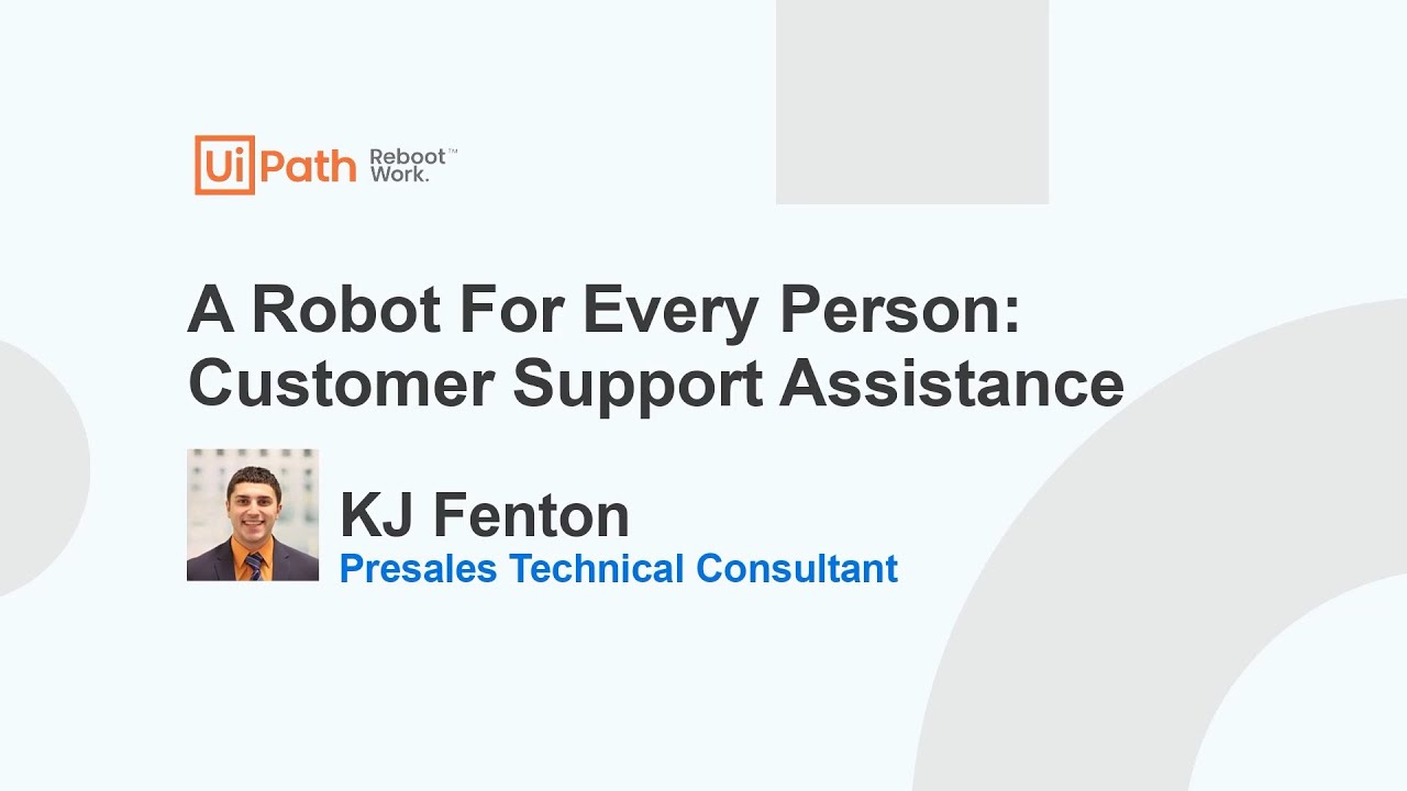 'A Robot for Every Person™': Create a ServiceNow Ticket (Customer ...