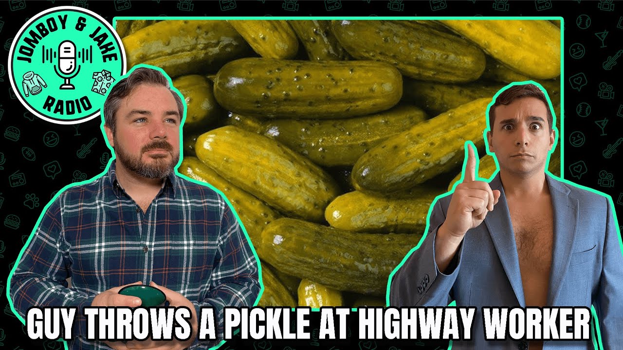 Man Allegedly Throws 'Large Pickle' at Highway Worker - YouTube