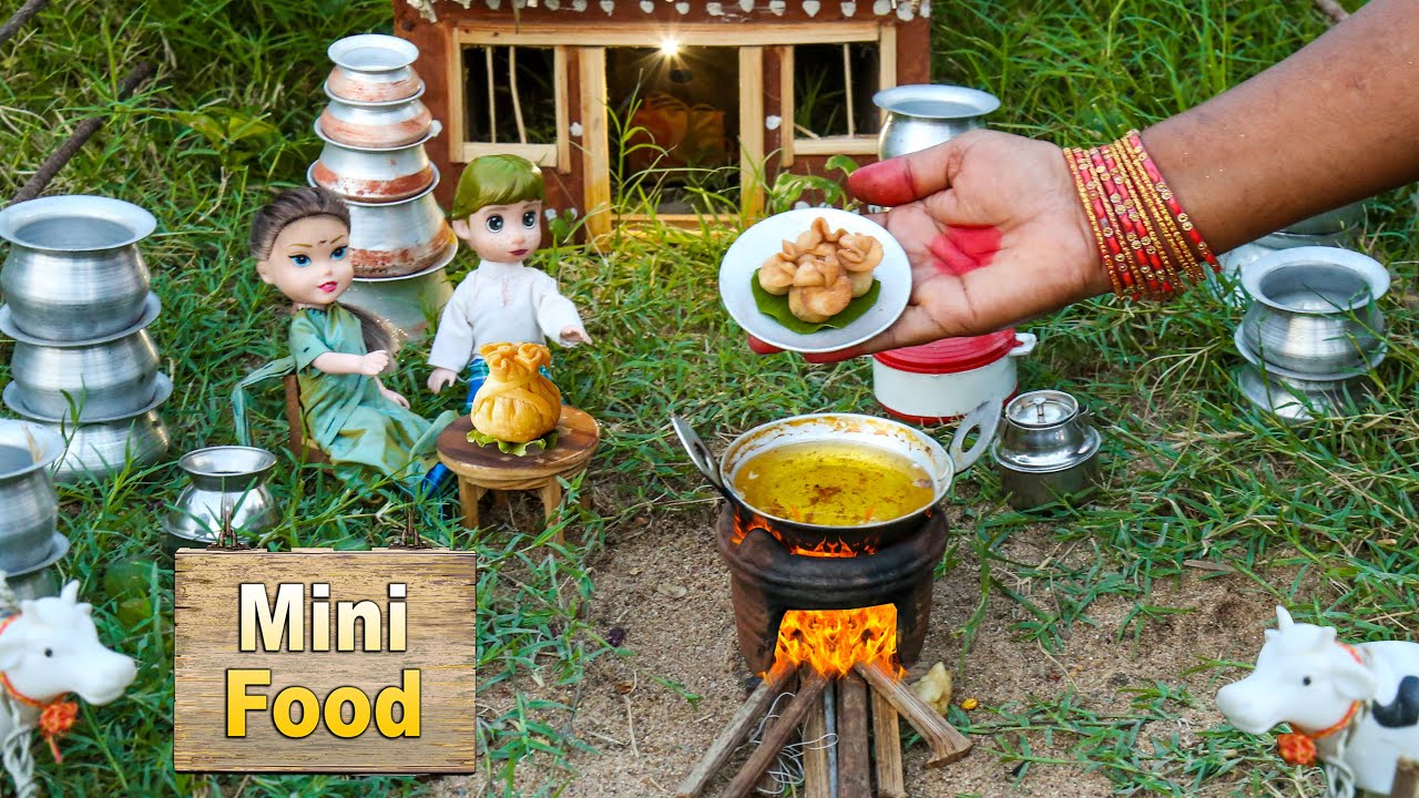 Miniature Potli Masala Samosa Recipe | Mini Cooking | Tiny Cooking ...
