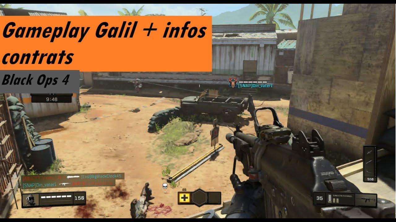 Gameplay Galil BO4 + infos contrats ! - YouTube