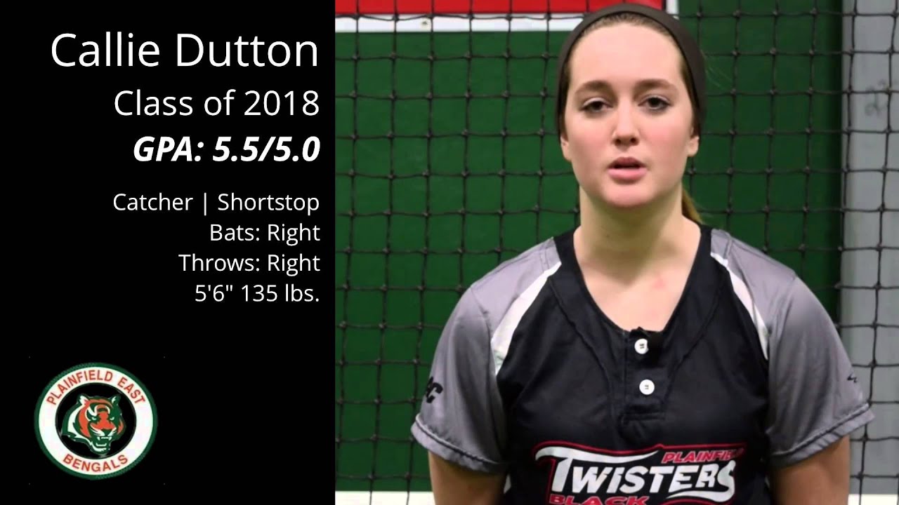 Callie Dutton Softball Skills Video | Class of 2018 - YouTube