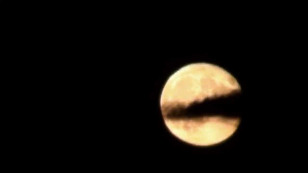 MOON TURNS INTO PAC-MAN (no computer tricks involved) - YouTube