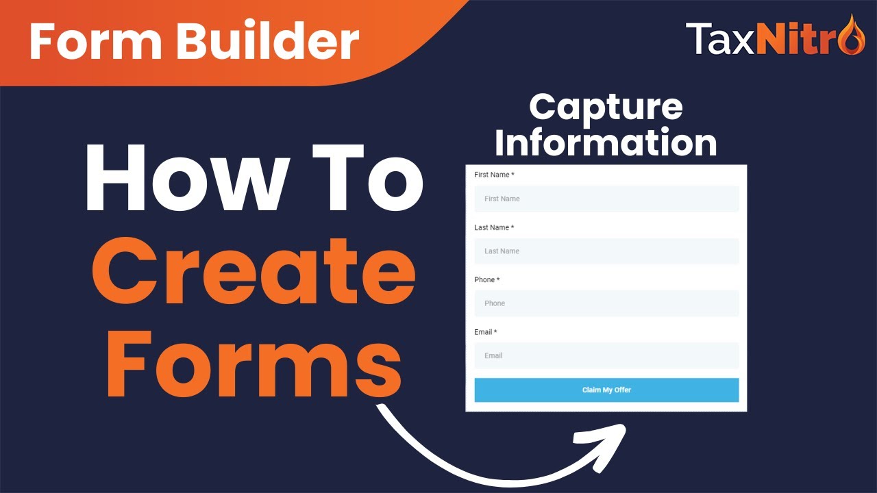 How to Create Forms in Tax Nitro - YouTube