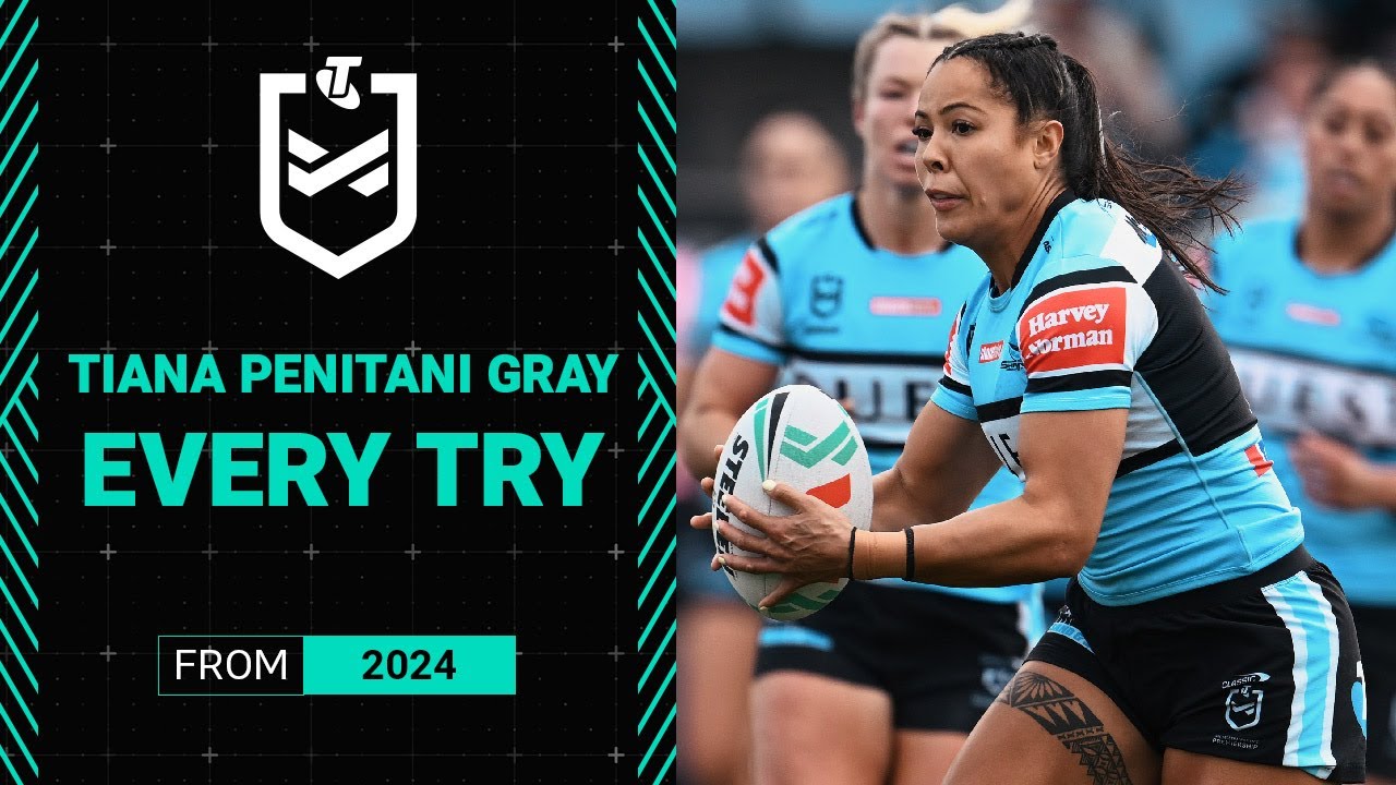 NRLW 2024 | Every Tiana Penitani Gray Try - YouTube