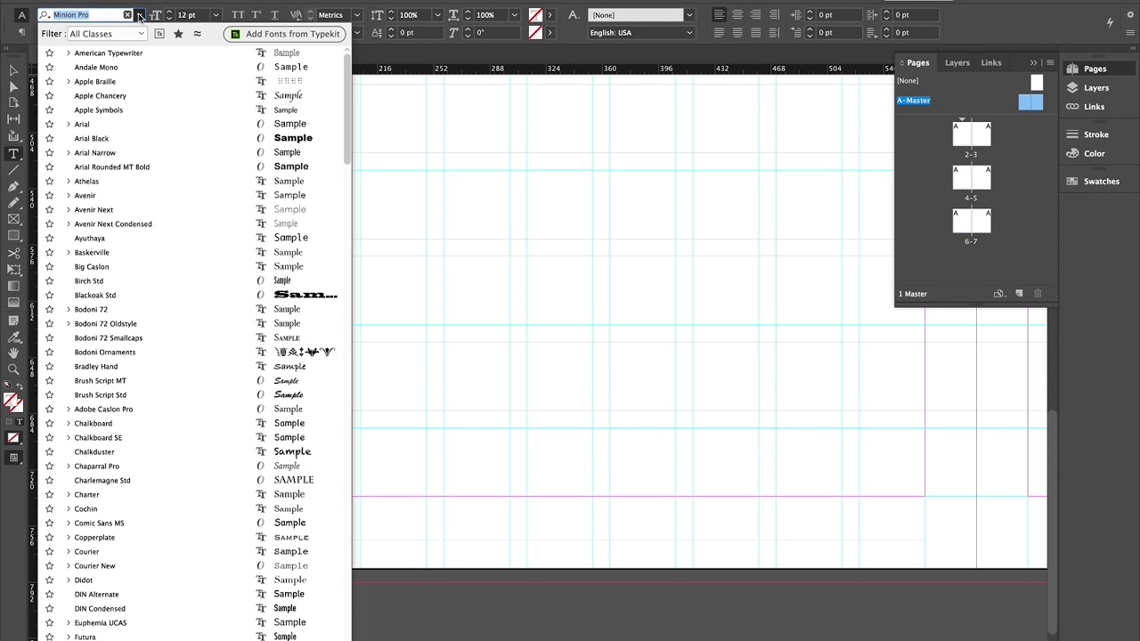 Adobe Indesign CC | Magazine Spread | 03 Folio - YouTube