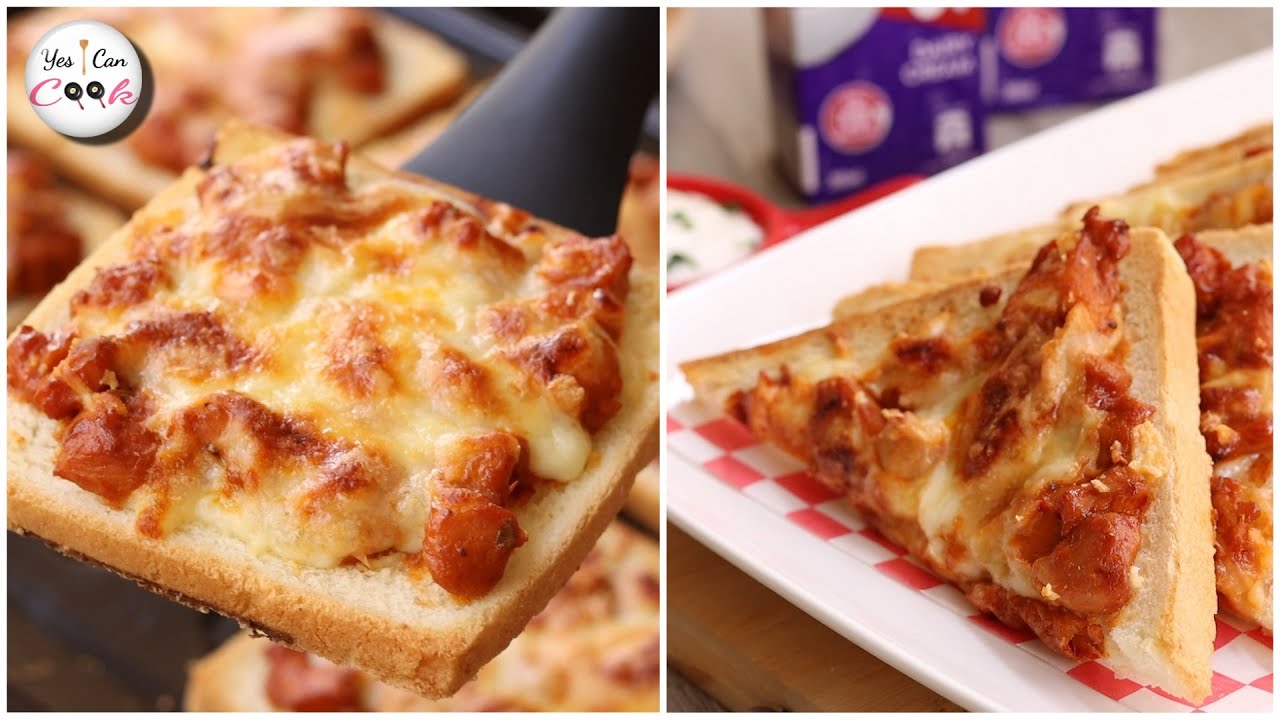 Creamy Chicken Toast Recipe by (YES I CAN COOK) - YouTube