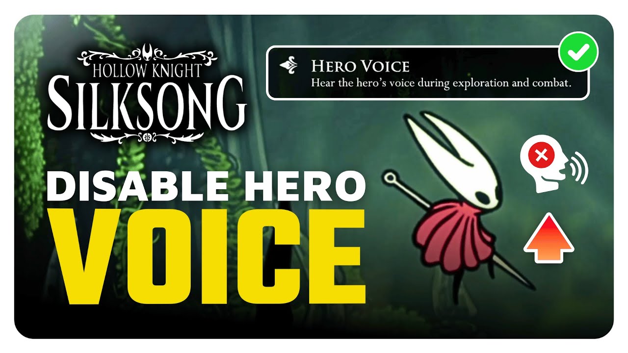 How To Disable Hornet Voice in Hollow Knight Silksong (Turn OFF Hero ...