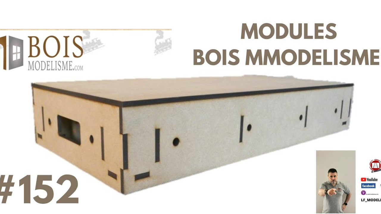 #152 construction de module bois modelisme train miniature électrique ...
