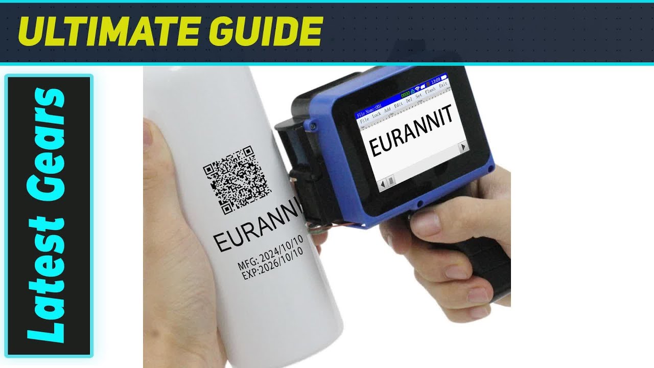 E12 Portable Inkjet Printer Gun: The Best On-The-Go Labeler - YouTube