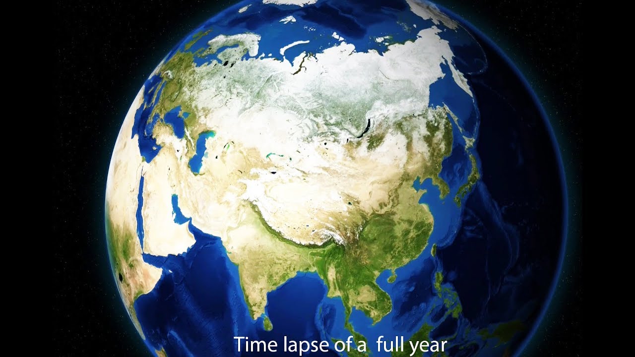 Time Lapse Earth One Year - YouTube
