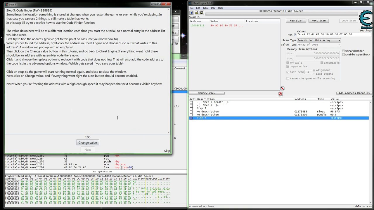 CE Tutorial x64 Step 4 - YouTube