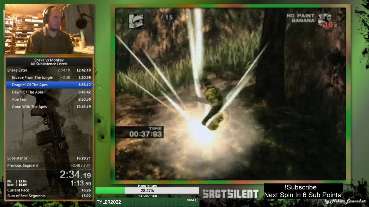 MGS3 - Snake Vs Monkey - Dragnet of the Apes - 1/31/19 - 1:13.630 PB ...