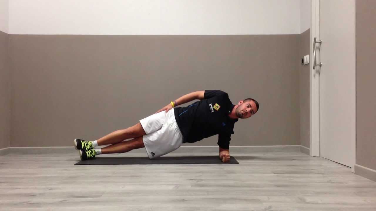 Abdominales - Plancha lateral - YouTube