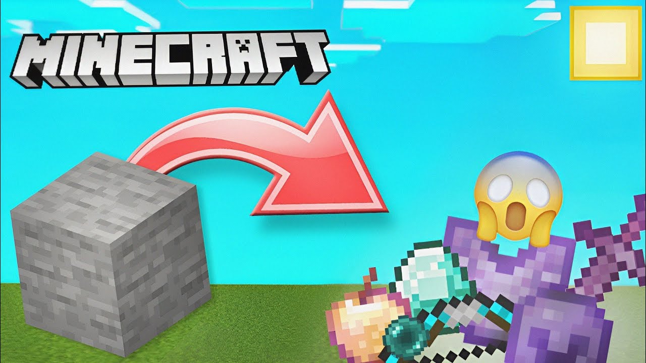 Minecraft, But Stone Gives Op items | Lord RKC - YouTube