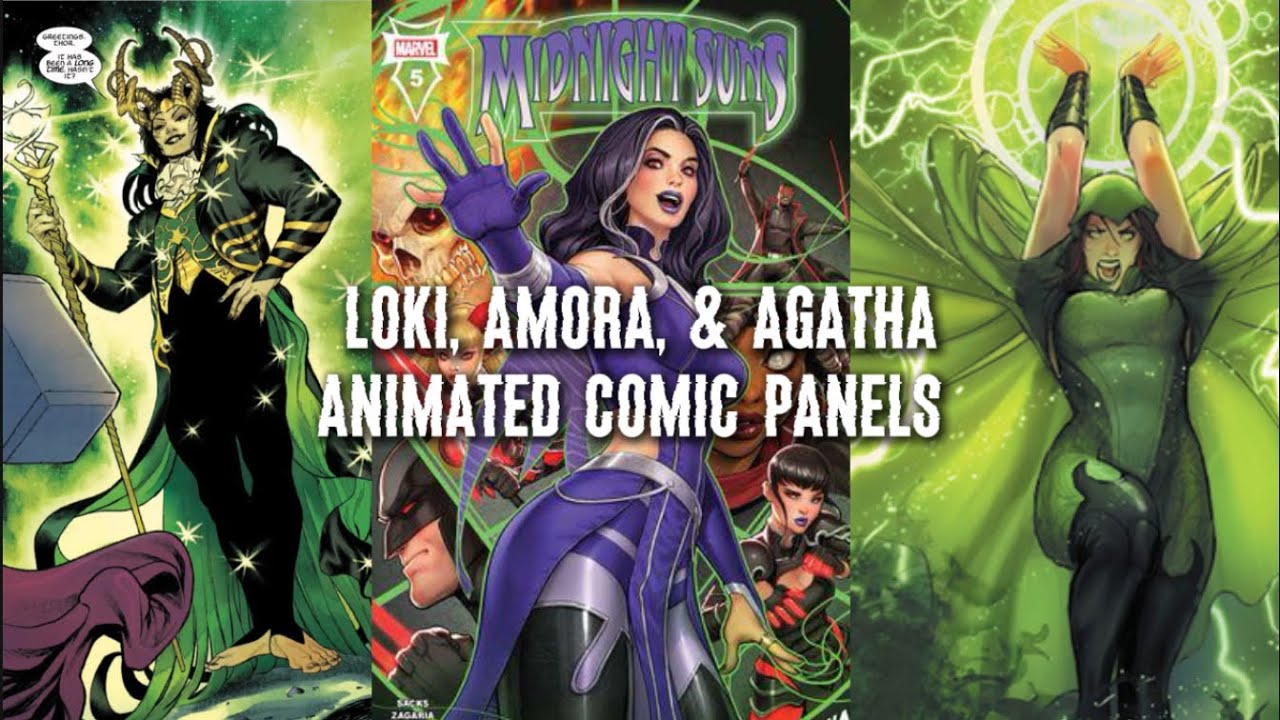 Loki, Amora, & Agatha | animated comic panels - YouTube